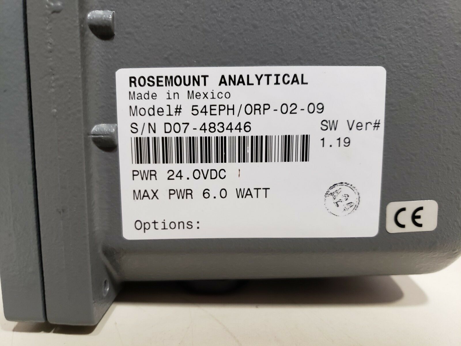 Rosemount Analytical 54e PH/ORP Analyzer/Controller - AFAB Lab Resources