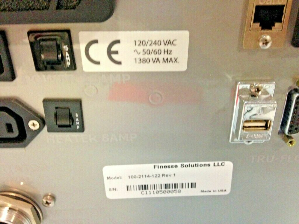 Finesse Truviu RPDP Mini Bioreactor Control System 100-2114-122 Rev 1 ...