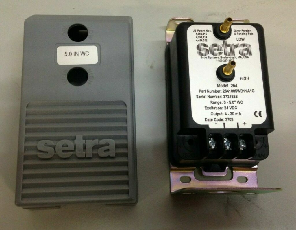 Setra Differential Pressure Transducer Model 264 (2641005WD11A1G ...