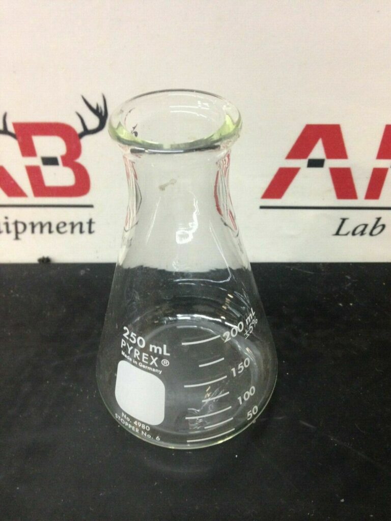 250 mL Pyrex Narrow Mouth Erlenmeyer Flasks – Lot of 10 - AFAB Lab ...