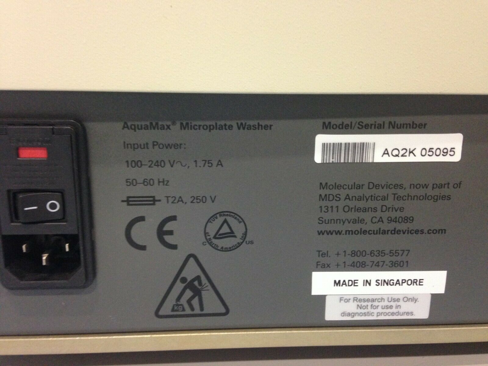 Analytical Technologies AquaMax 2000 Microplate Washer 96 Wash Head ...