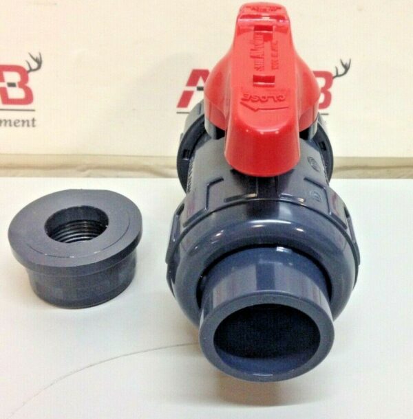 1" Socket & Threaded PVC True Union Ball Valve Type 21 - AFAB Lab Resources