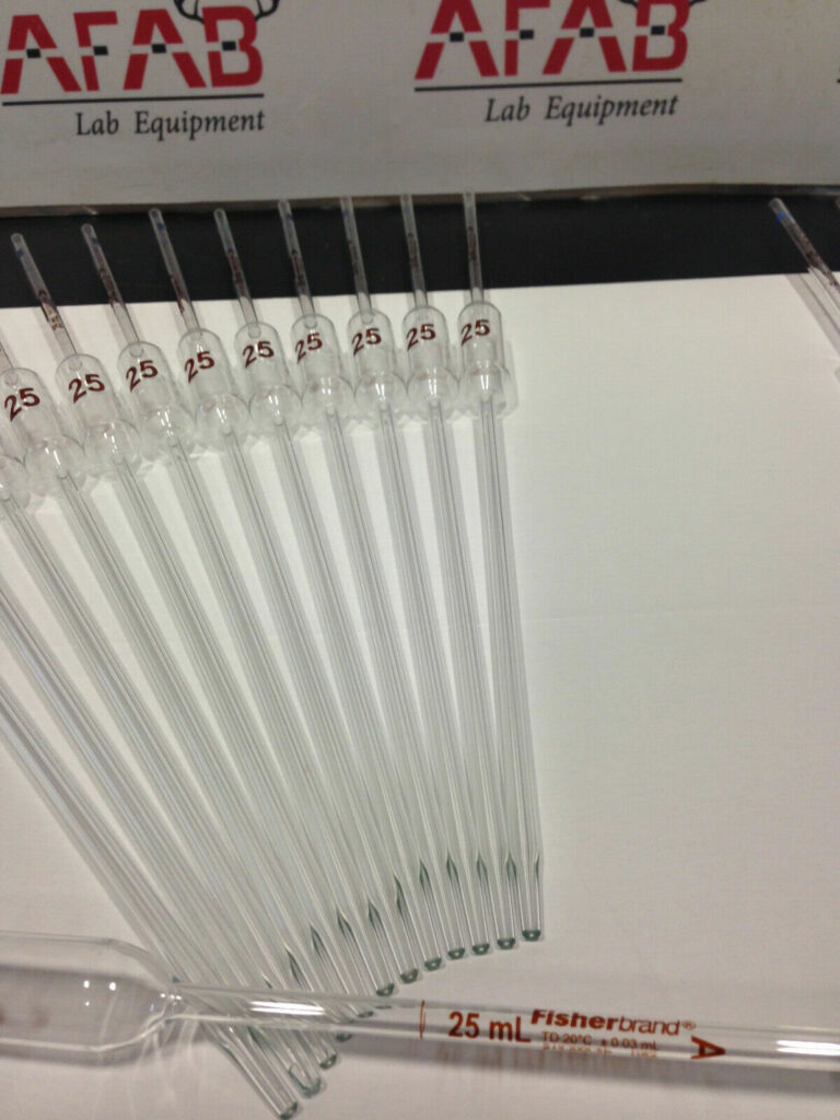 25 mL Volumetric Bulb Pipette Pyrex and Fisherbrand (Lot of 25) - AFAB ...